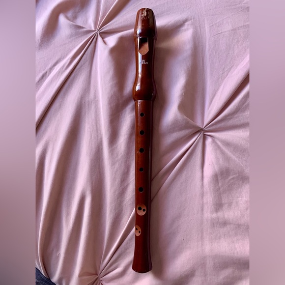 Crown | Other | Rare 2pc Vintage Crown Recorder Wooden Wood Flute 275 2 ...